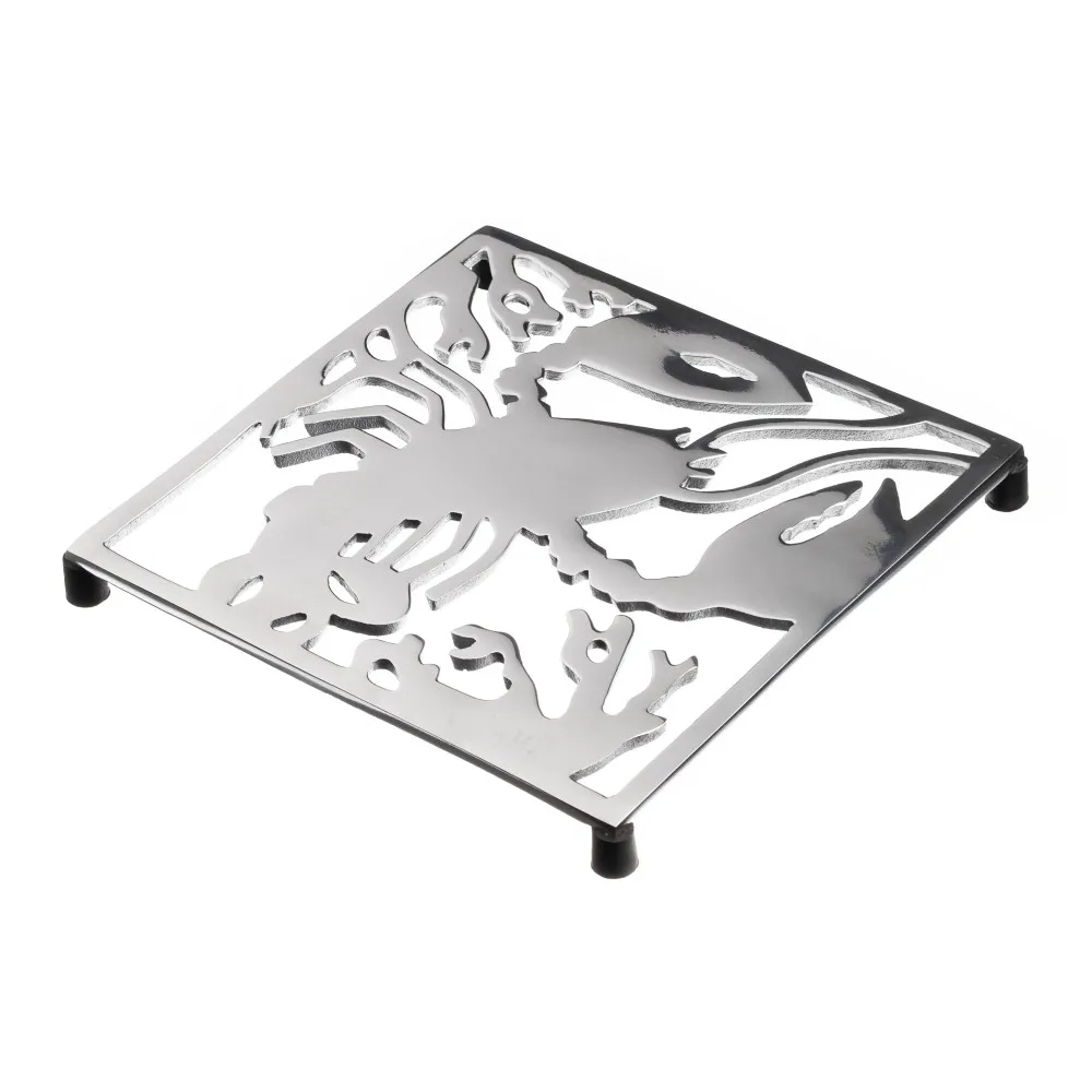 Stainless Steel Round Shaped Stylish Design Trivet Mats For Kitchen And ...