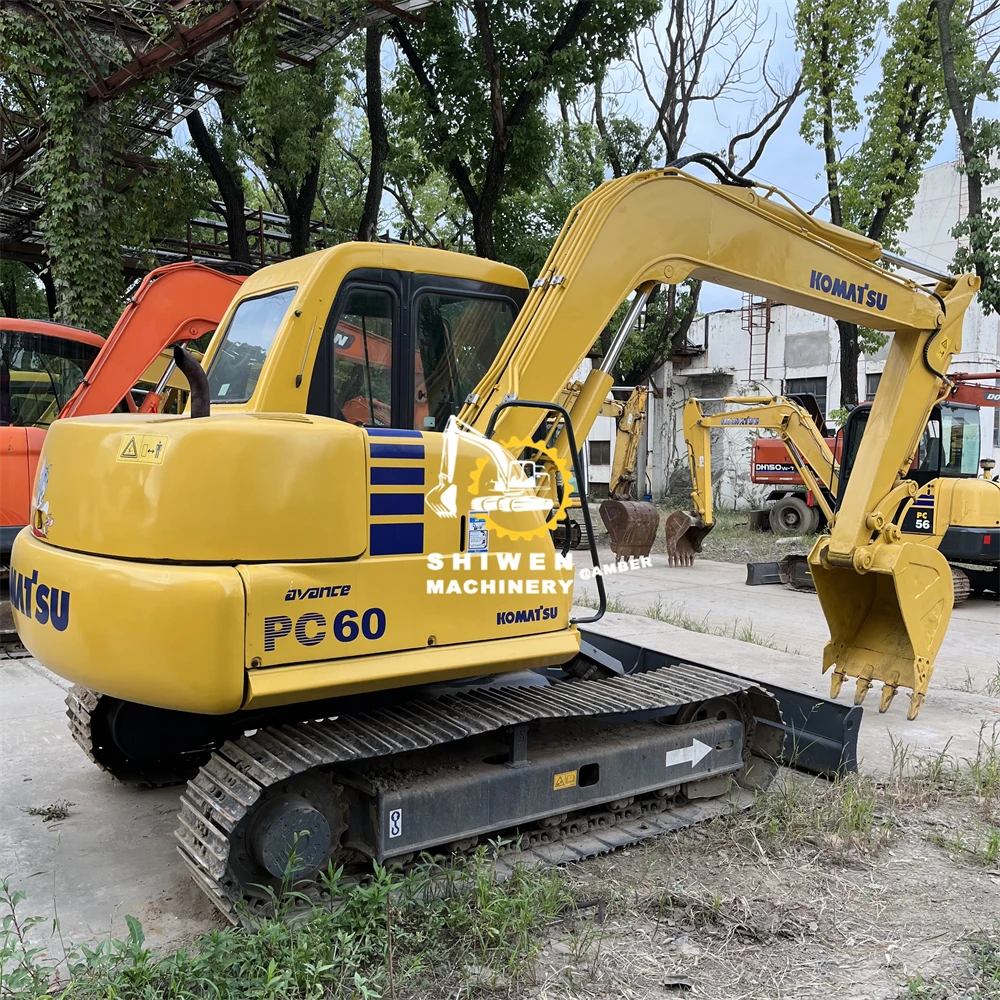 Pc60-7 Used 6t komatsu Hydraulic Crawler Excavator Mini Used Digger Original Japan 6 Ton Mini ...