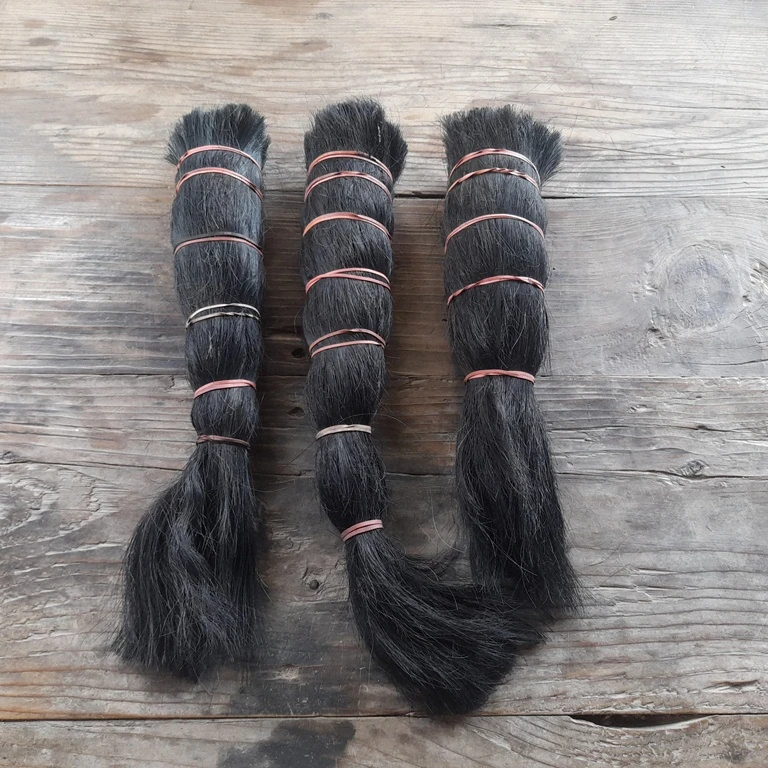 High Quality Buffalo Tail Hair for Brush Cattle Animal Tail Hair Bundle