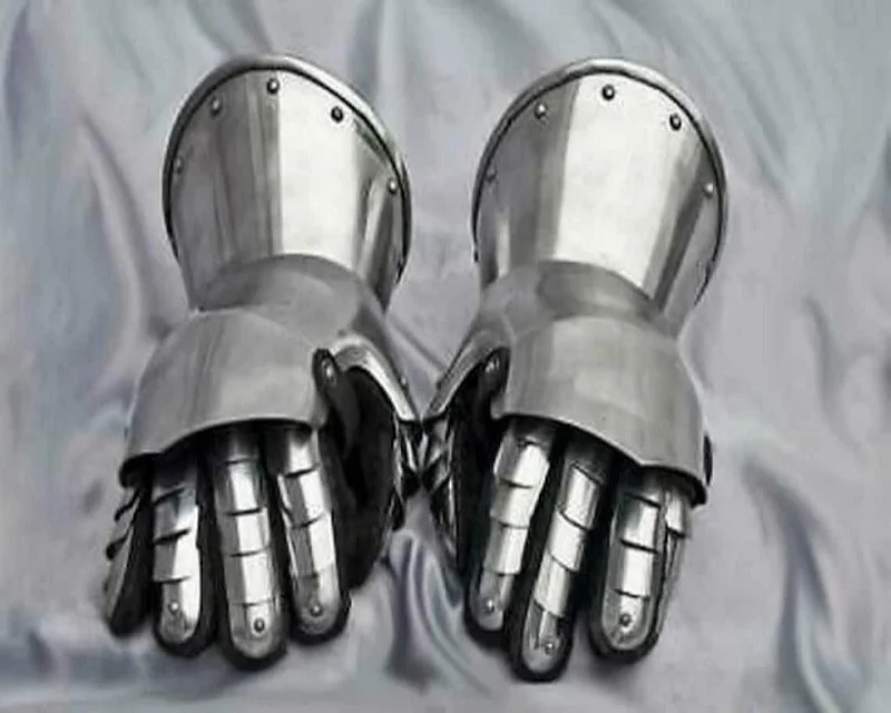 Medieval Knight Mitten Gauntlets Combat Armour Hand Warrior Steel ...