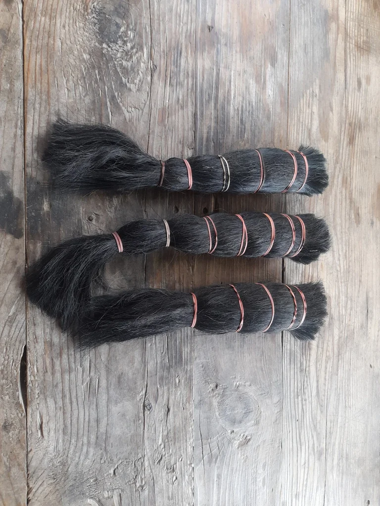 High Quality Buffalo Tail Hair for Brush Cattle Animal Tail Hair Bundle