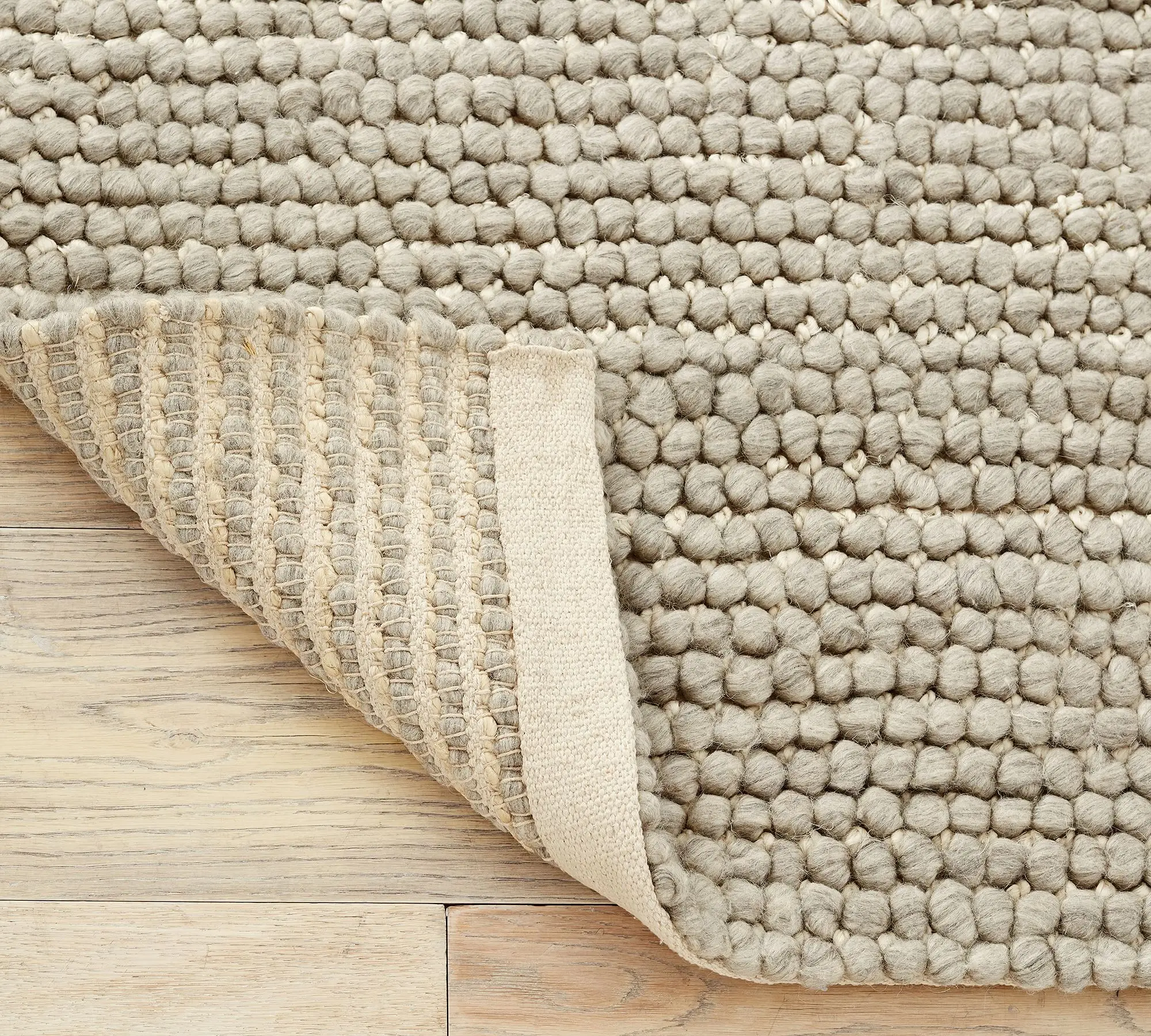 Modern Rugs Wool Natural Loop Braided Woven Hand Made Rugs Wool ...