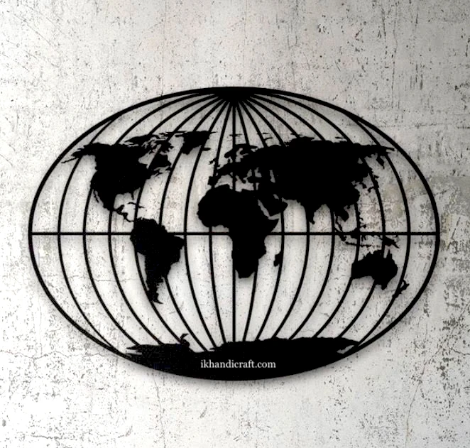 Modern Customise Slick Map Plaques For Home School College Decor Laser ...