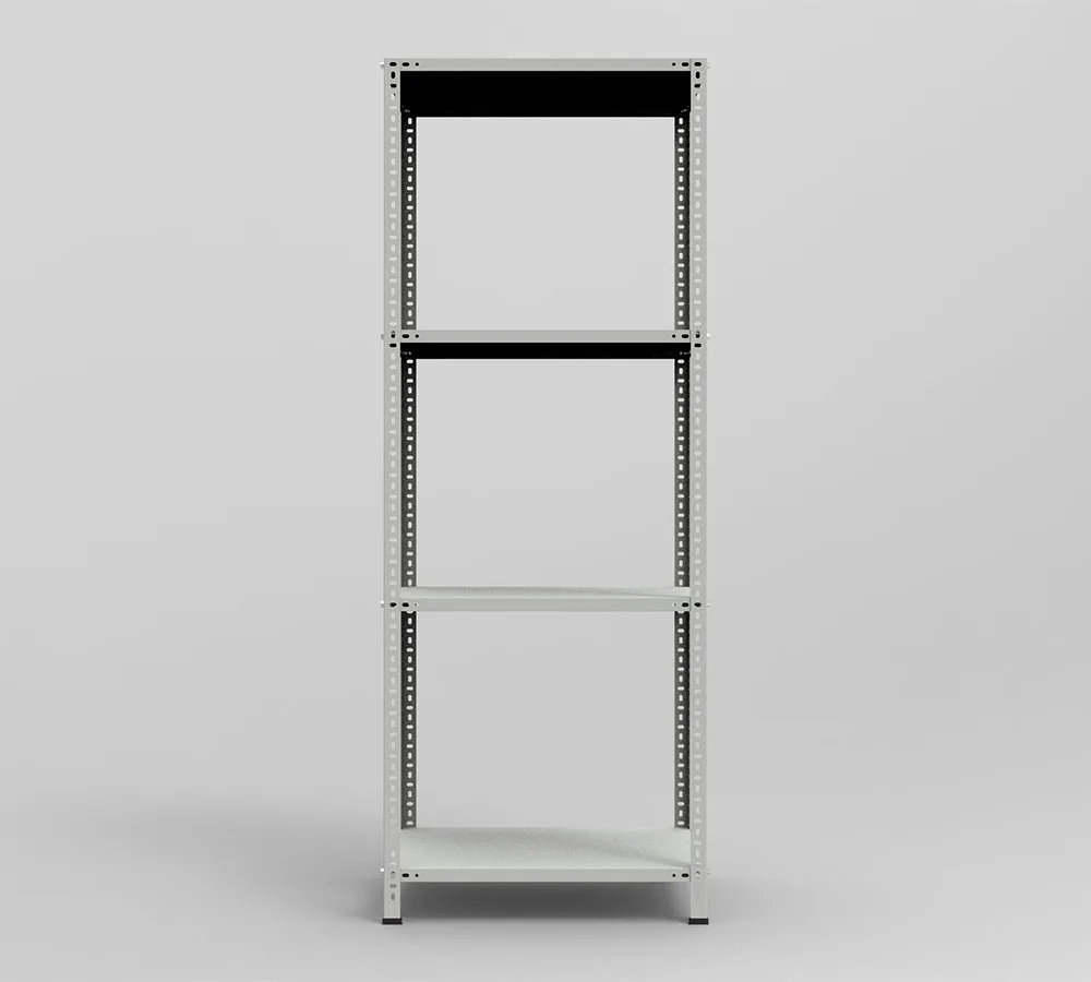 Warehouse Store Home Garage Stacking Boltless Metal Shelves 4 Tier ...