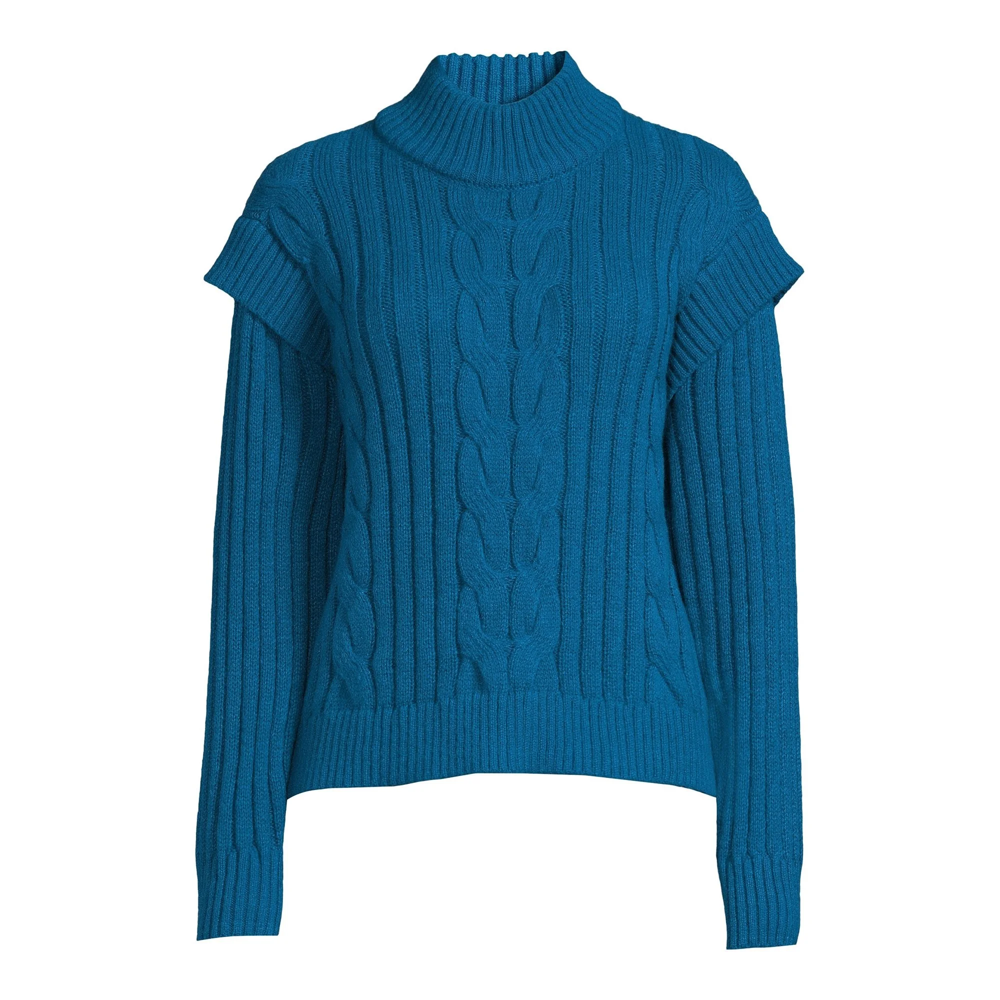 Customizable Women's V-Neck 7GG Computer Knit Wool/Acrylic Pullover ...
