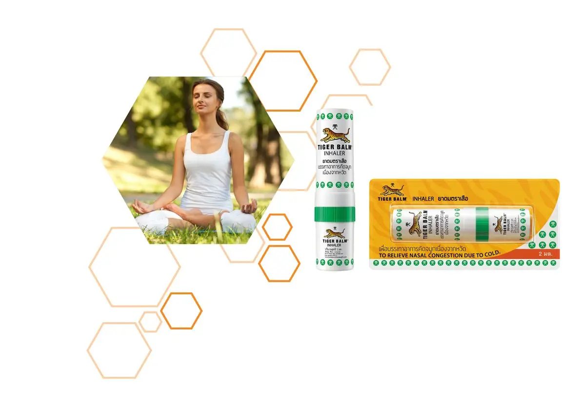 Tiger-Inhalador de mentol para aliviar la congestión Nasal, mareos en ...