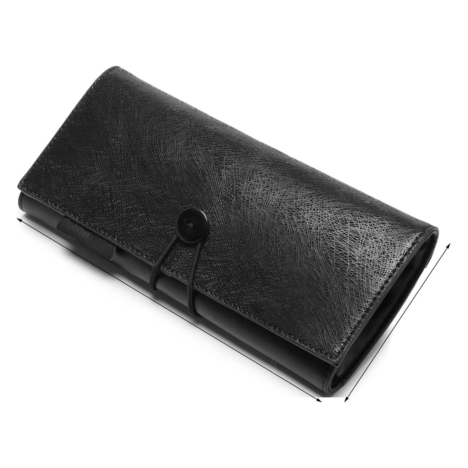 Genuine Leather Salon Hairdressing Scissors & Combs Holder Roll up Case ...