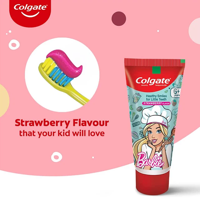 Colgate Kids Barbie Red Toothpaste Healthy Smiles For Little Teeth ...