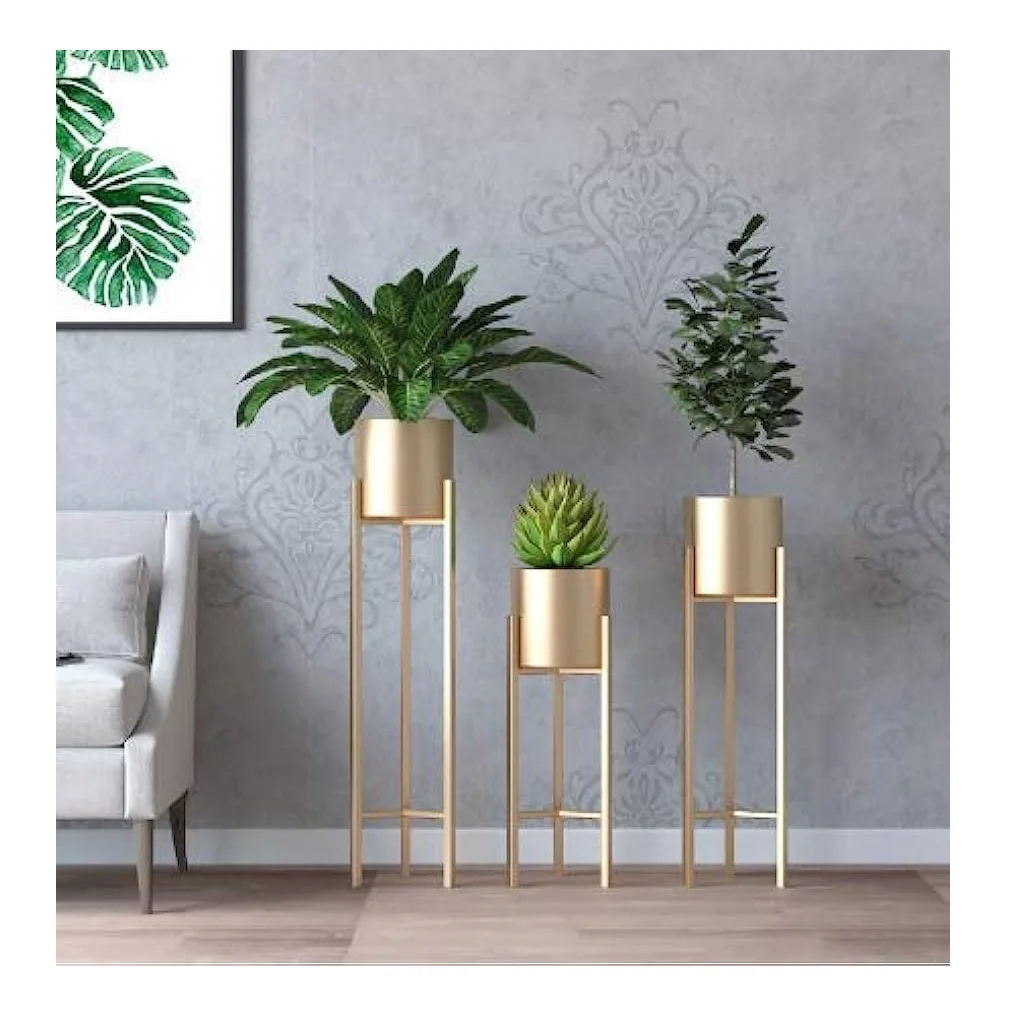 Blue Color Powder Coating Metal Wire Tall Planter Stand Flower Pot ...