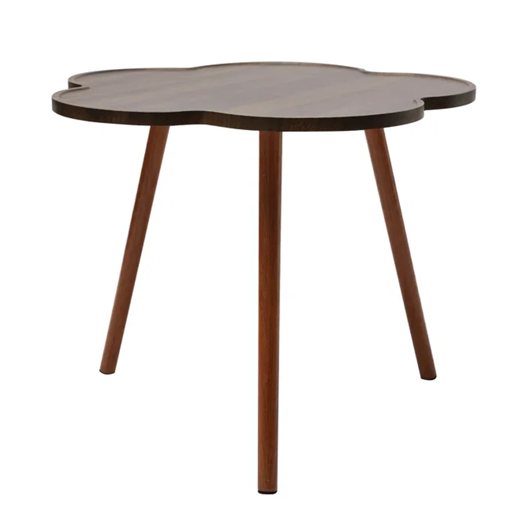 Modern Teak Solid Wood Coffee Table With Floral Top Table And Three ...