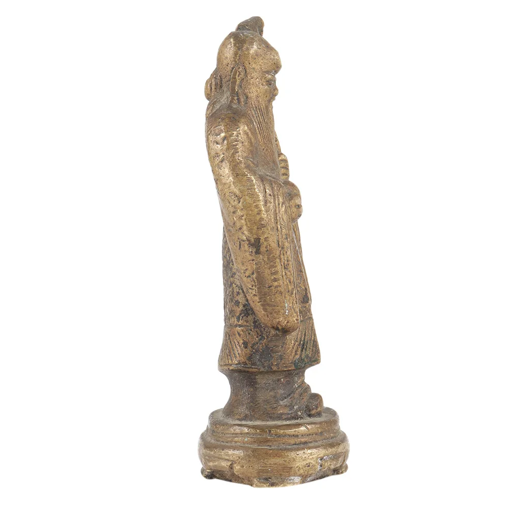 Handmade Indian Brass Shou Lou God of Longevity Statue