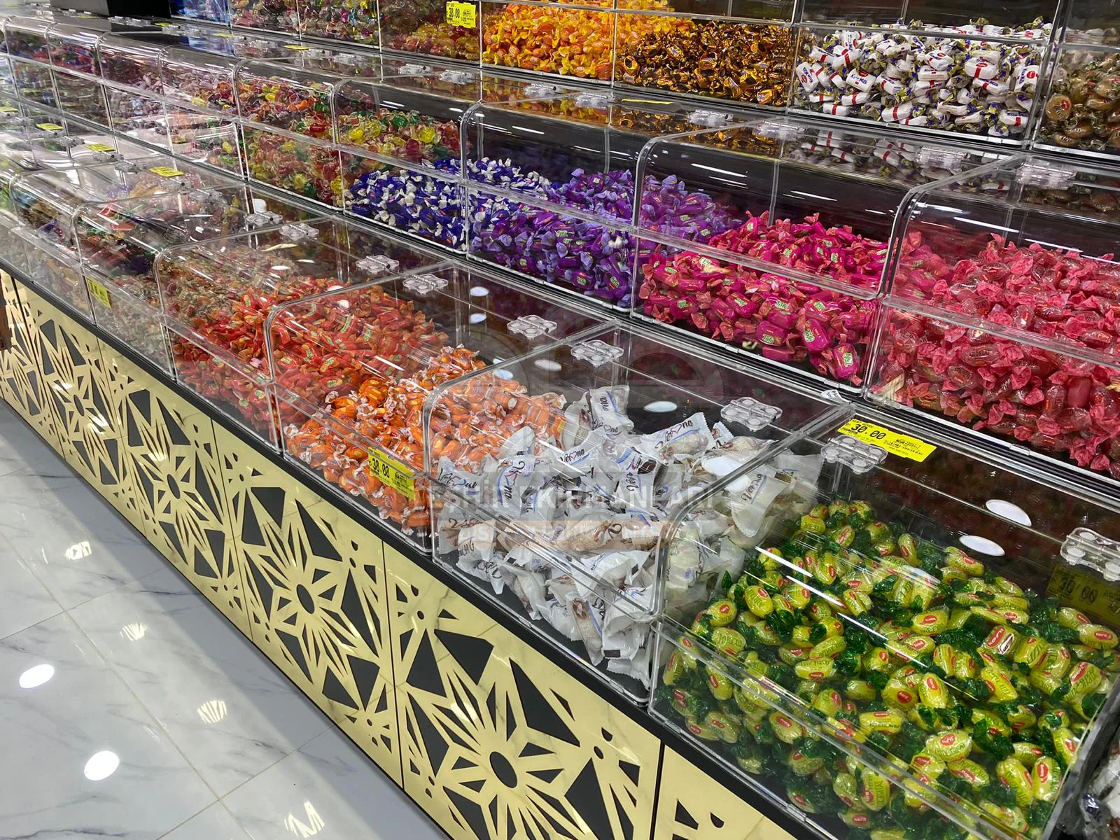 Radius Box With Hinged Lid - Bulk Food Display Box Transparent Acrylic ...