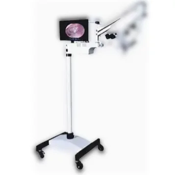 MICROSCOPE ROLLING FLOOR STAND 5 STEP MAGNIFICATION ENT EXAMINATION ...