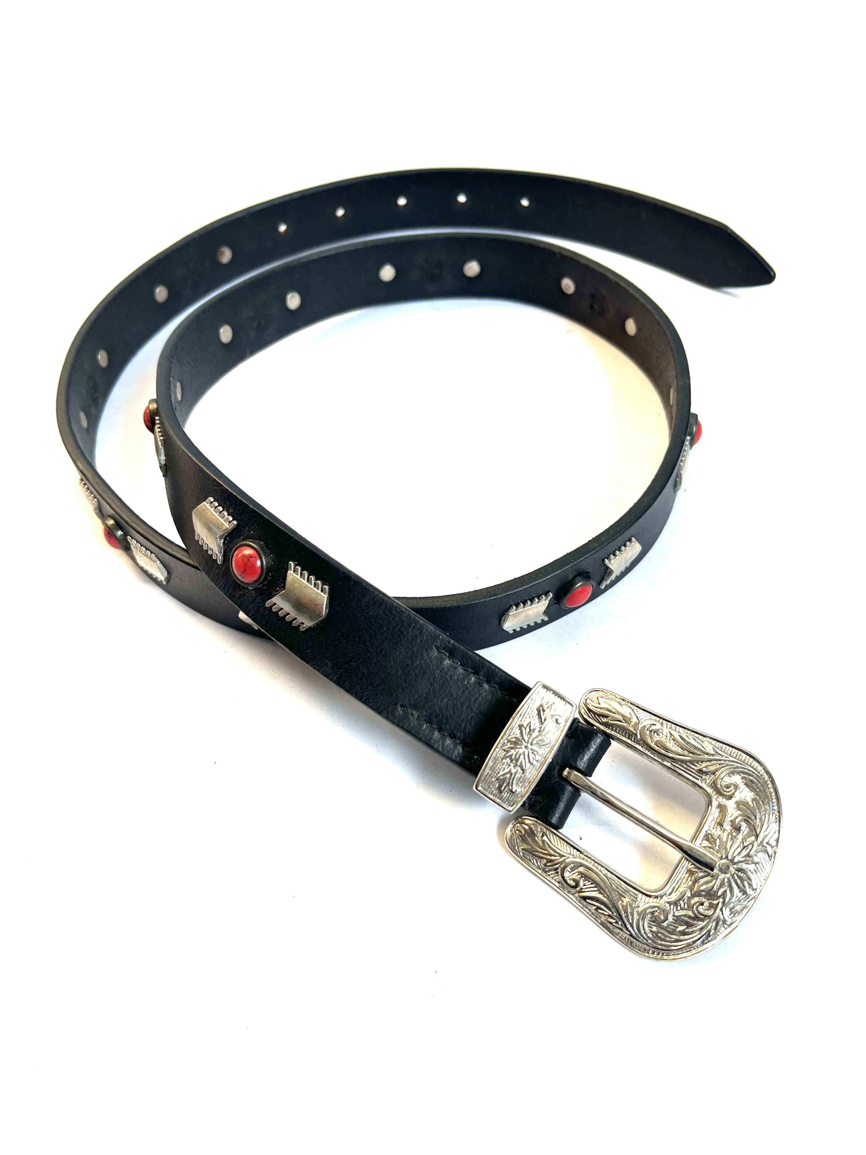 Genuine Leather Studded Belt,Western Leather Studded Belt,Stylish ...