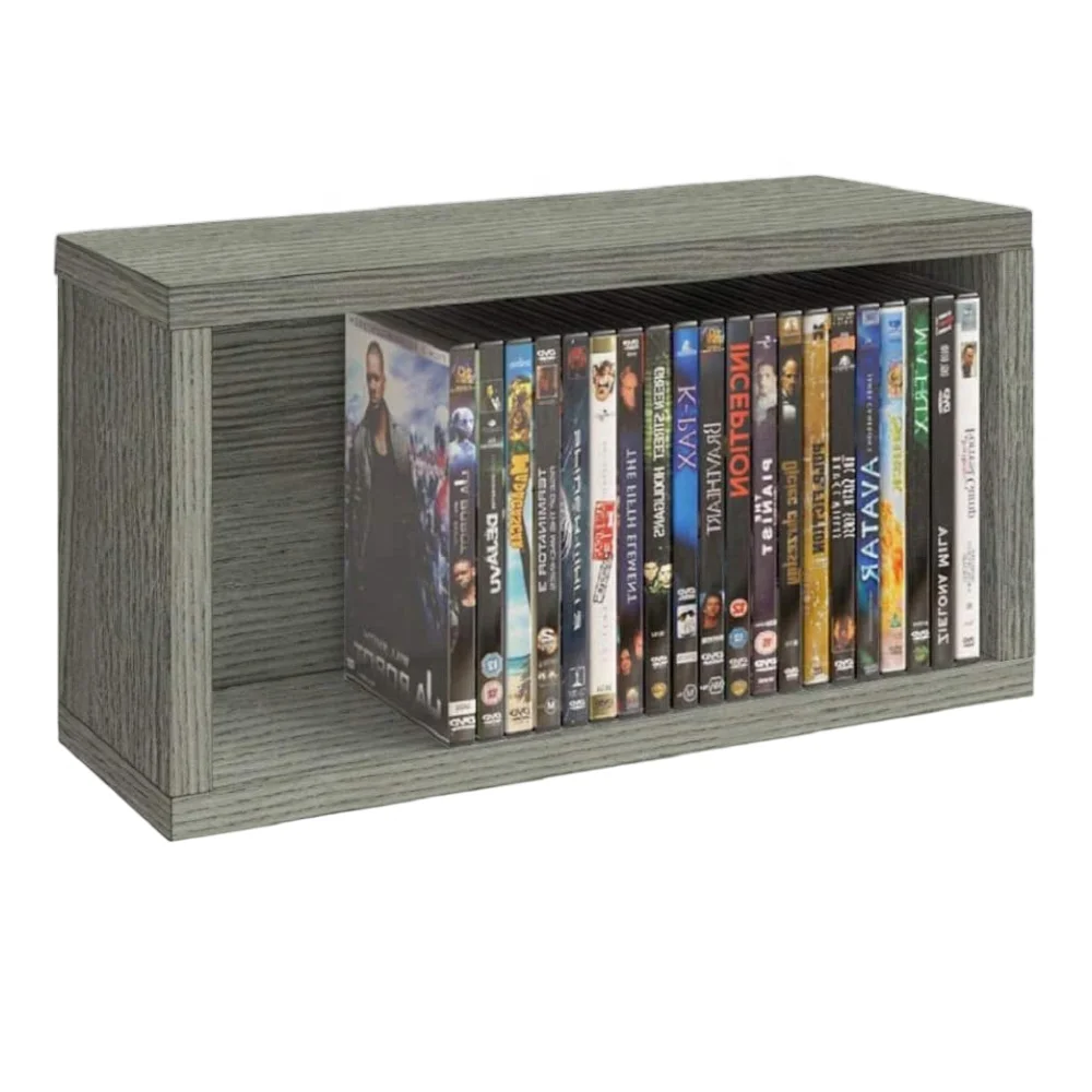 Media Storage Dvd Rack Stackable Organizer Way Basics Simple Design ...