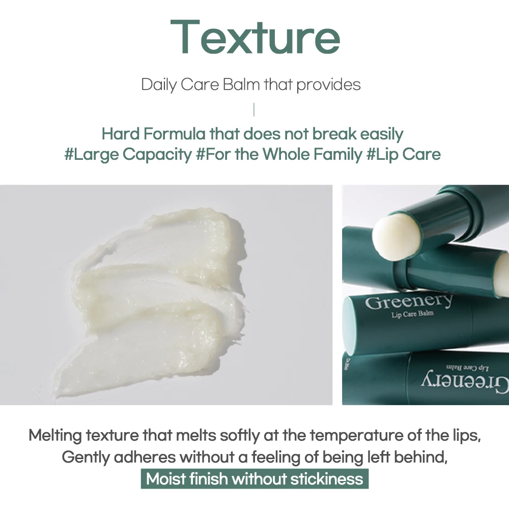 DR.BIO Greenery Lip Care Balm- Made in Korea Lip Care Butter Dry ...