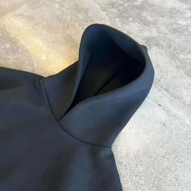 Heavy Thick 500 400gsm Boxy Blank Hoody Men Cotton Fleece Custom Hoodie ...