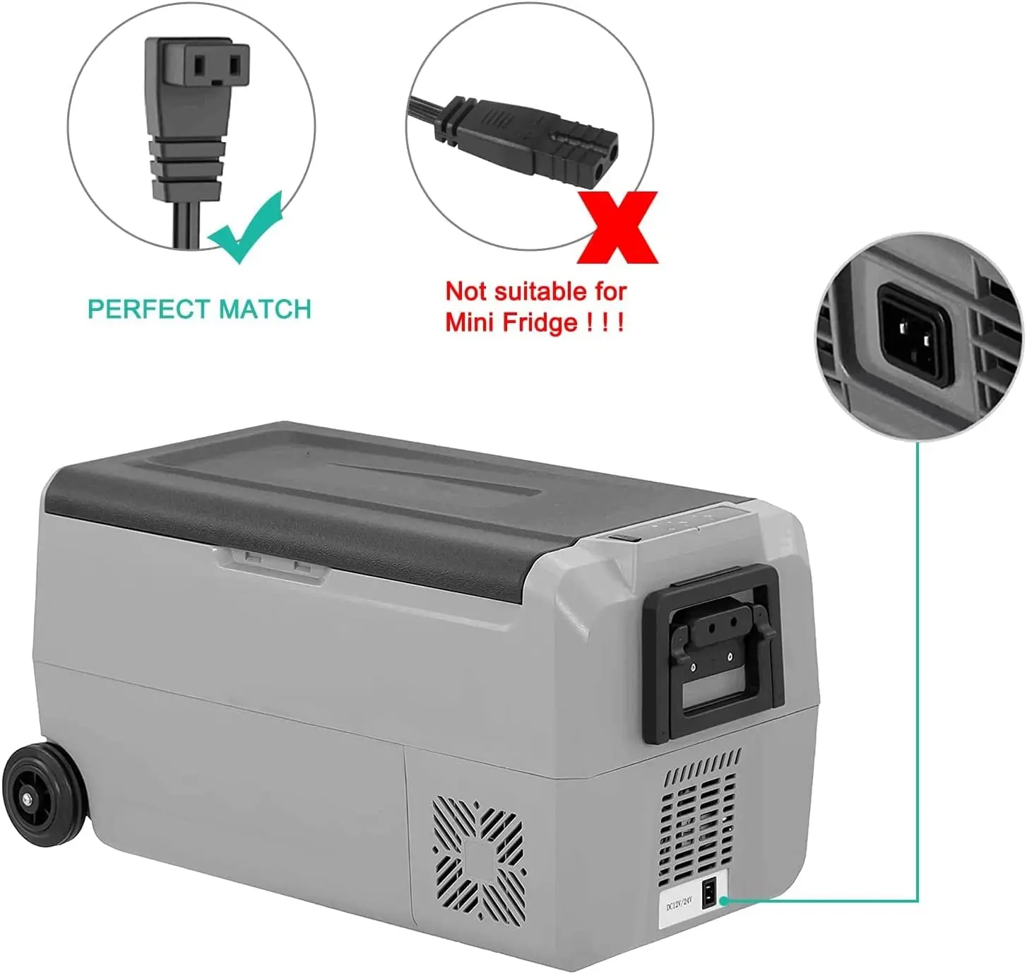 Car Fridge Cigarette Lighter Plug For Alpicool Dometic Arb Iceco ...