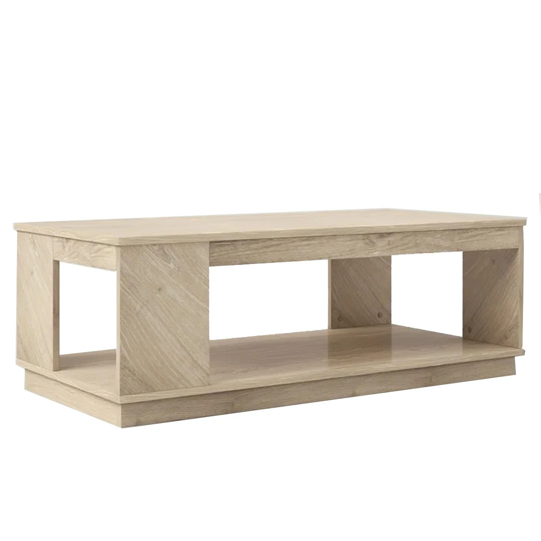 Teak Solid Wood Rectangular Shape Coffee Table With Open Underneath ...