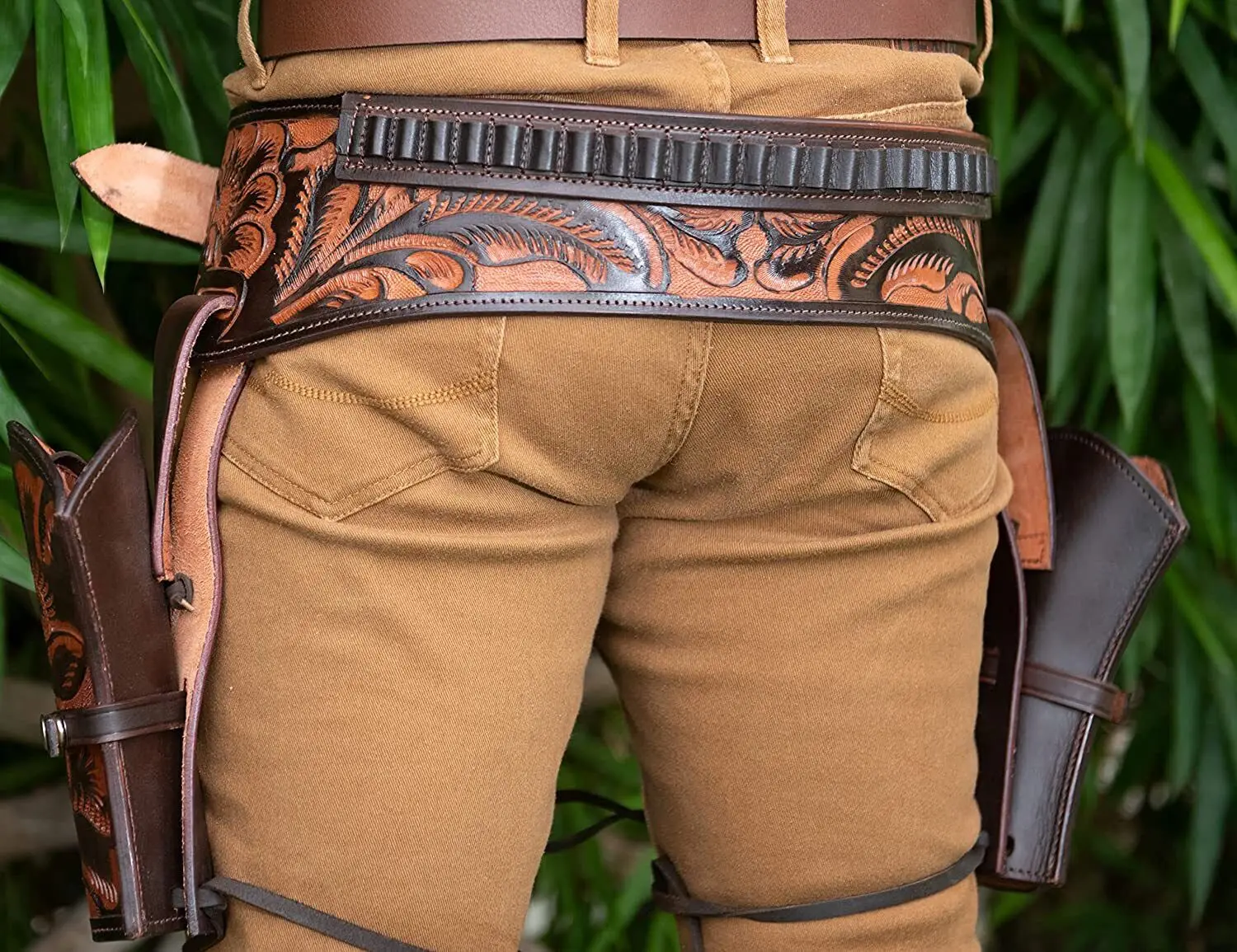 Experience The Wild West With This Hand Tooled Leather Holster Drop ...