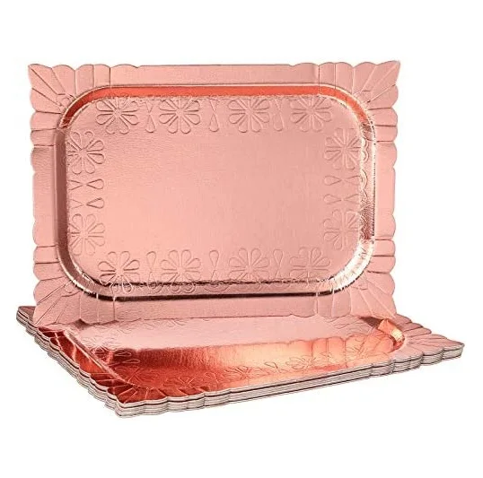 Fully Rounded Shaped Serving Tray With Handle Solid Metal Decorative ... Fully Rounded Shaped Serving Tray With Handle Solid Metal Decorative ...