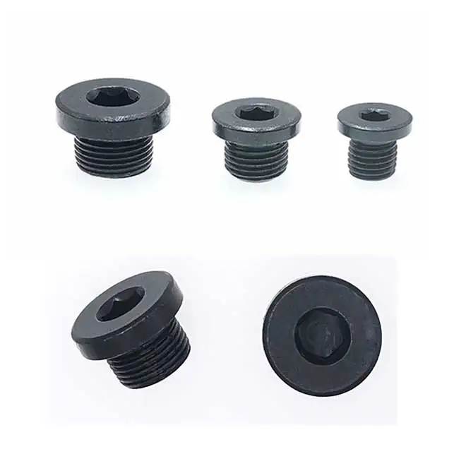 Din908 Internal Hexagonal Oil Pipe Plug Black External Hexagonal Flange ...