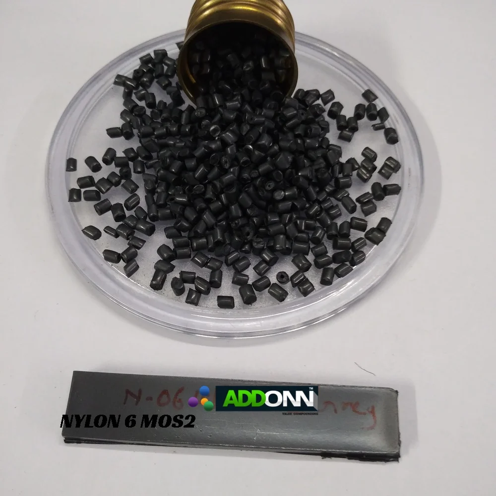 Molybdenum Disulfide Filled Pa 6 Plastic Pellets Polyamide 6 Thermoplastic Engineering Plastic ...