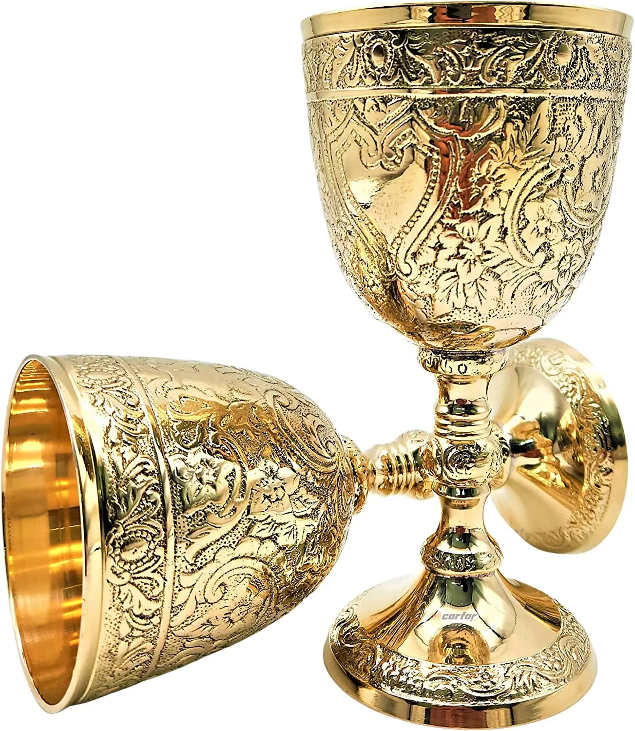 Wine Goblet Solid Brass Royal Wine Cup Handmade Goblet Medieval Decor ...