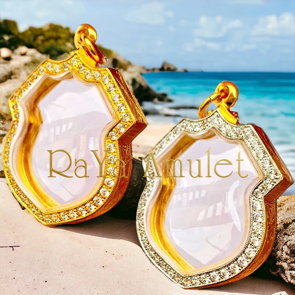 Amulet Frame,Italian Gold Case,Embedded With Diamonds,Excellent Quality ...