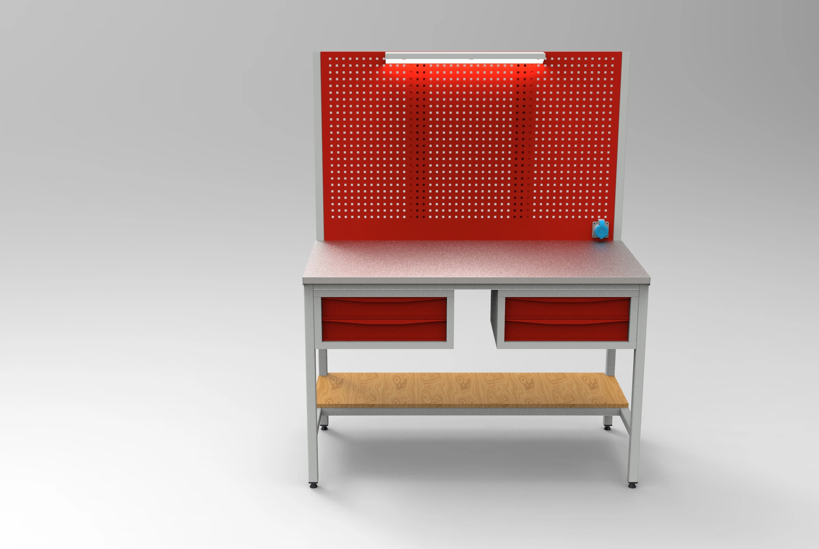 1,5 Mt Profile Workbench Dimensions H1850xw1430xd693 Mm Dkp And Hrp ...