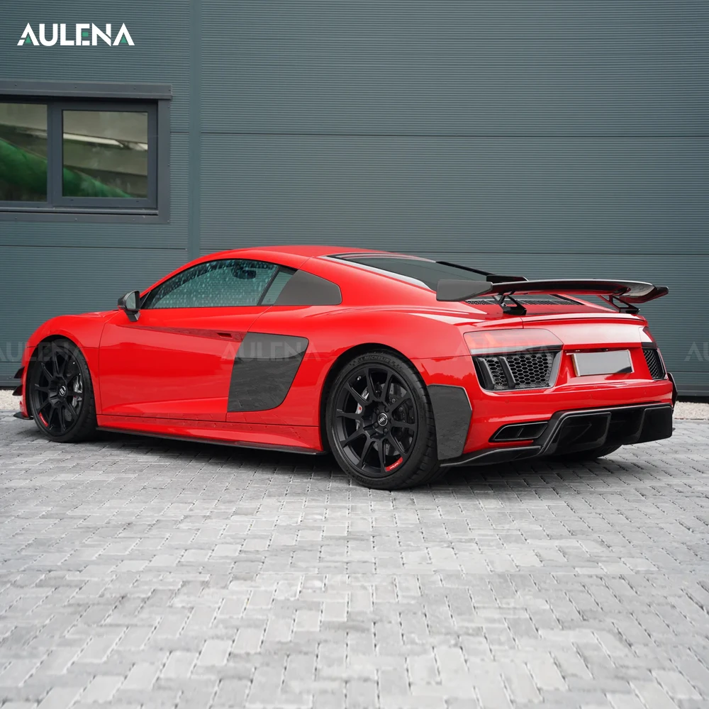 Performance Style Dry Carbon Side Skirts Front Bumper Canards Splitter ...