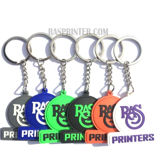 Wholesale Custom 2D and 3D PVC Keychain with custom logo single side ...