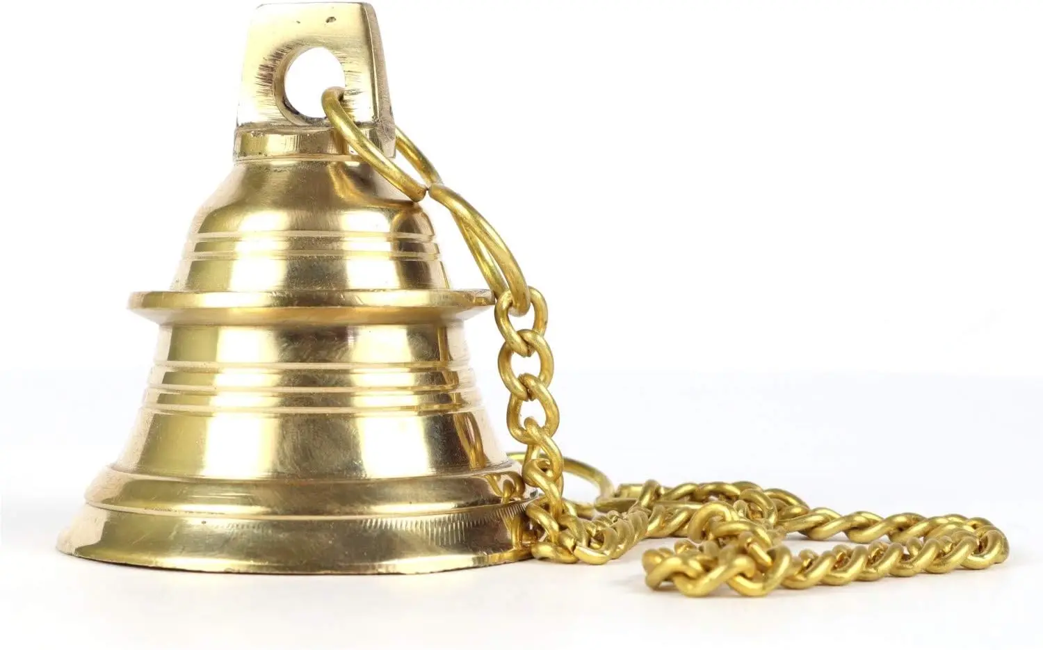 Traditional Antique Brass Hanging Bell For Festive Church Temple And ...