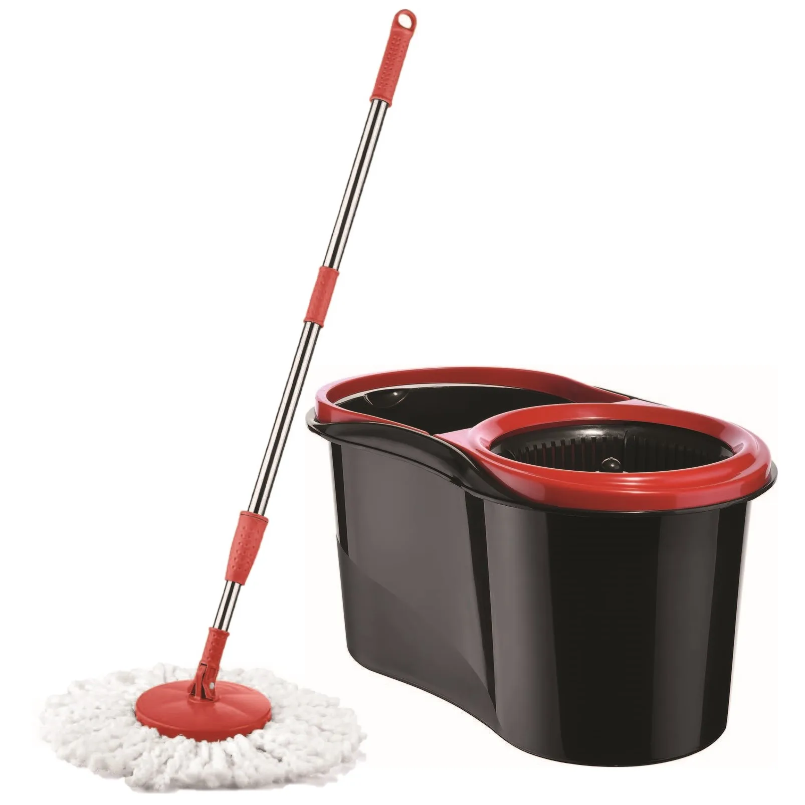Cleaning Mop Set With Rotating Head Microfiber Pad Professional ...