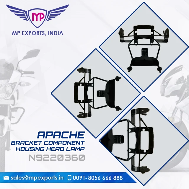 Genuine Quality Bracket Component Housing Head Lamp for TVS Apache 2 ...