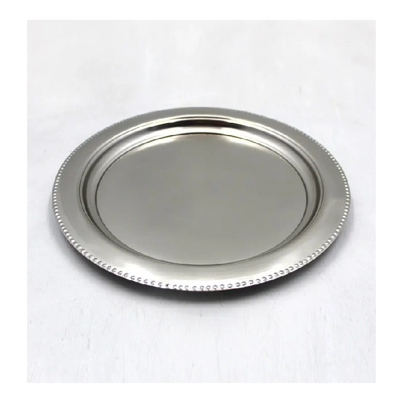 Galvanized Iron Charger Plate Crafted With A Windmill Inspired Pleated ...