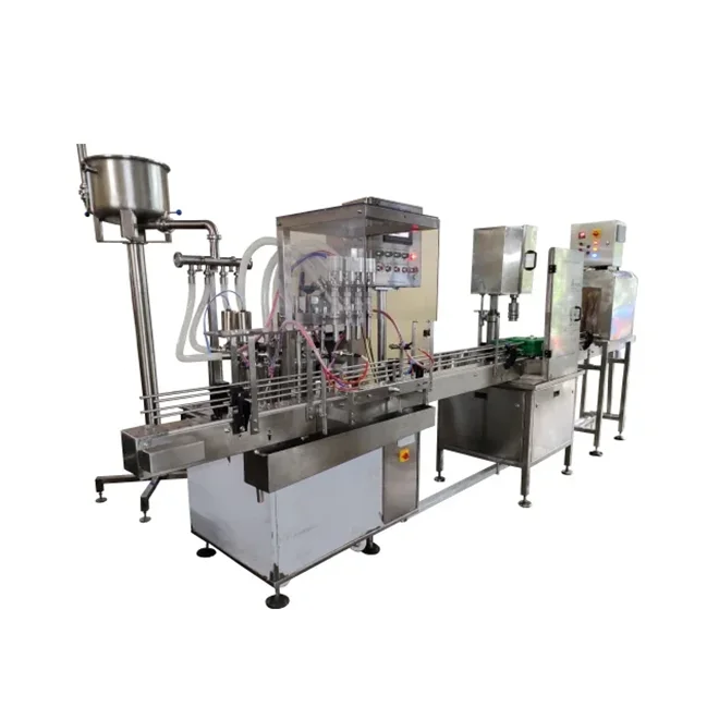 Highly Automatic Linear / Rotary Type Bottle Filling And Capping Line ...