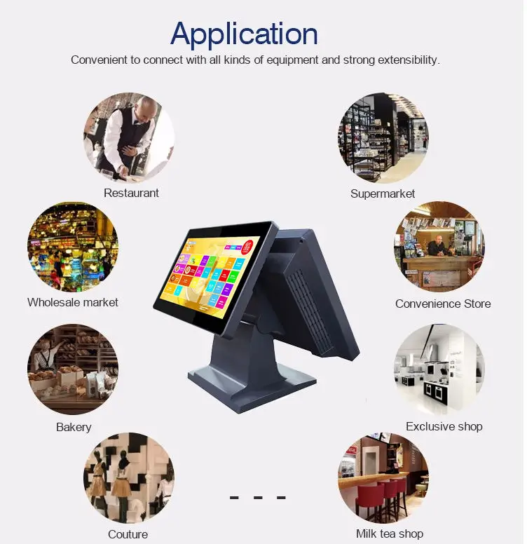 Micropos 15 Inch Cash Register Windows Pos Terminal All In One Touch Screen Pos - Buy Point Of ...