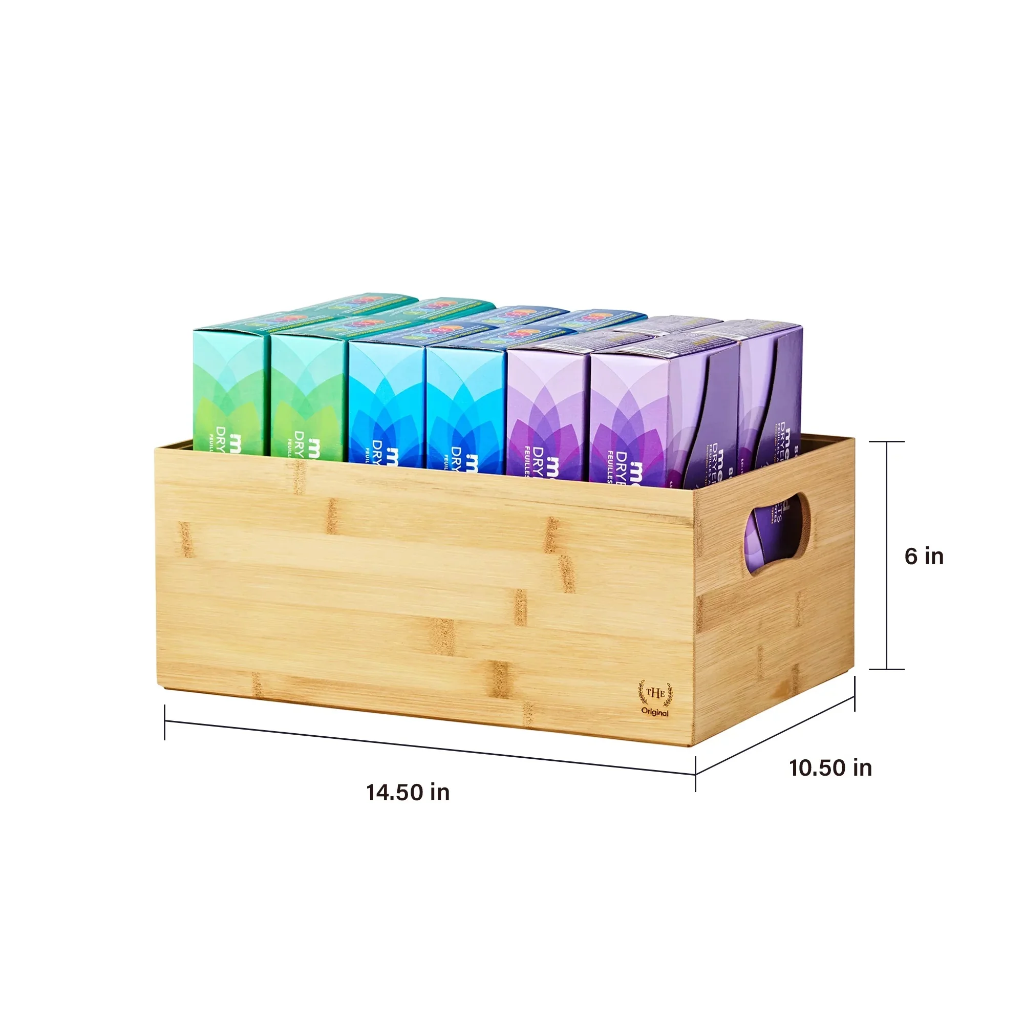 Bamboo Medium Bin Storage Organizer Bamboo Box Bamboo Packaging Box ...