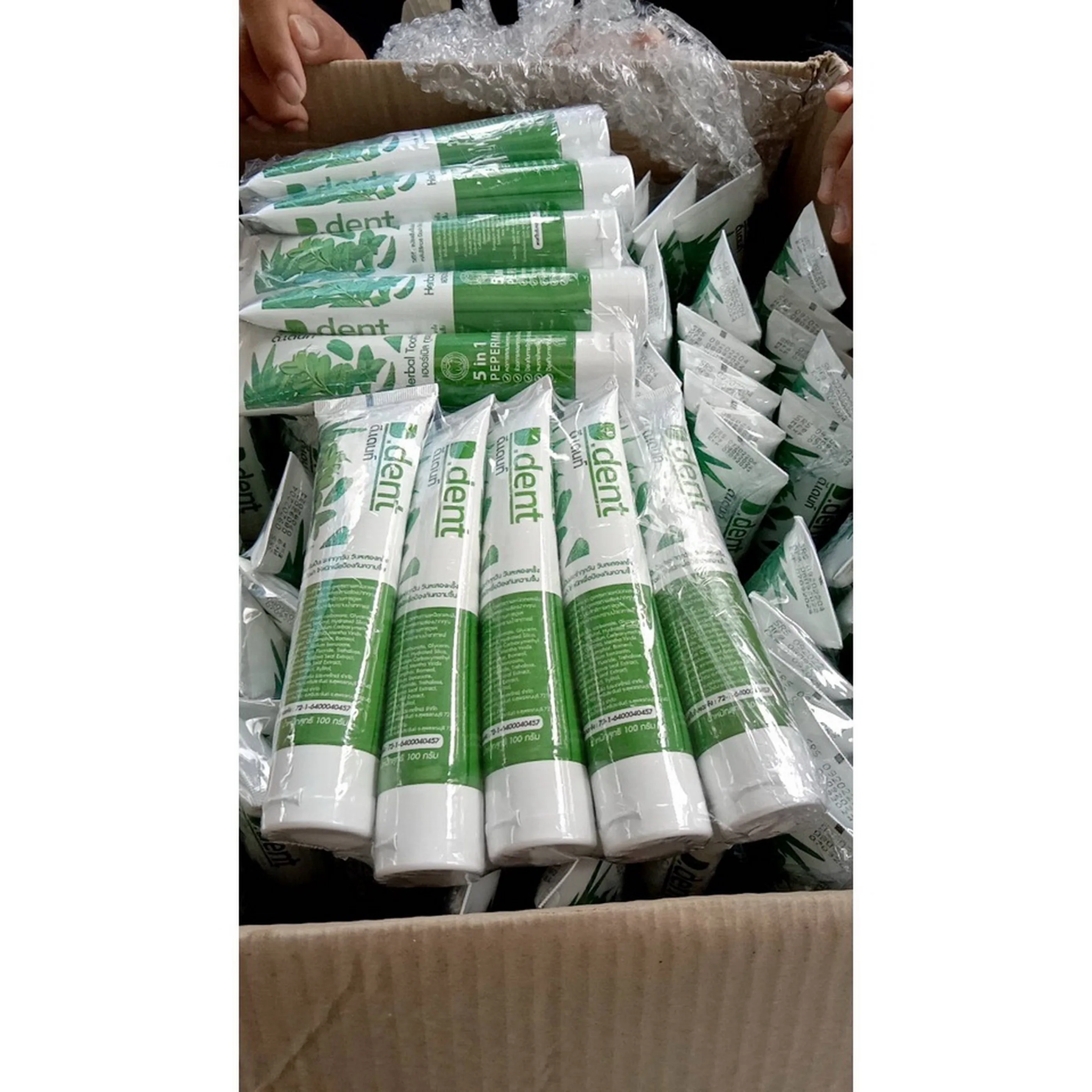 Thai Herbal Toothpaste Brand D Dent Natural Toothpaste And Charcoal ...