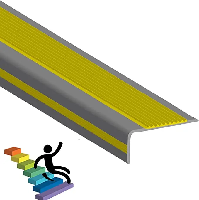 Non-slip Rubber Stair Corner Trim - Durable & Customizable