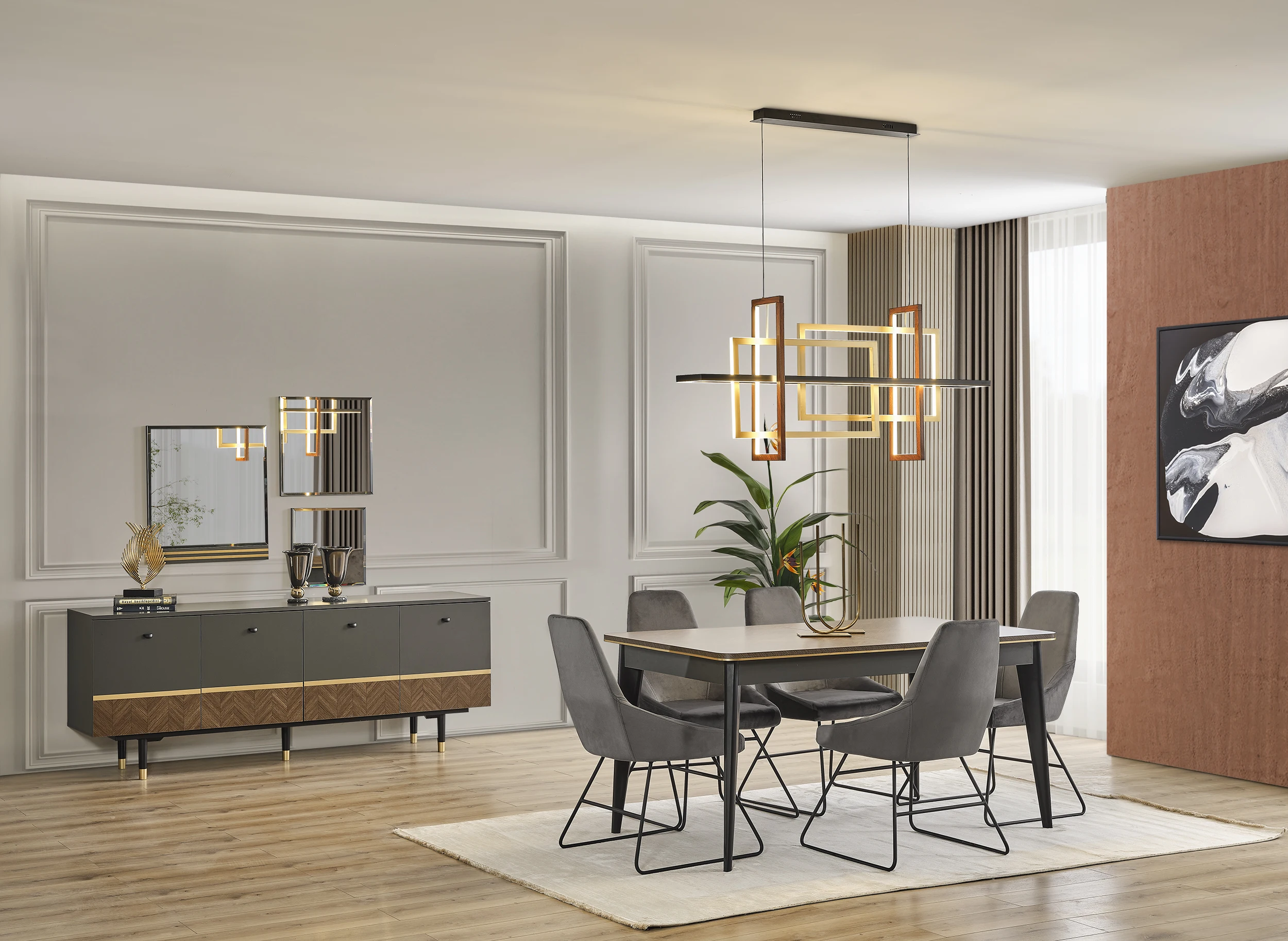 Grand Dining Room Sets Table And Chair Set Luxury Modern Marble Texture ...