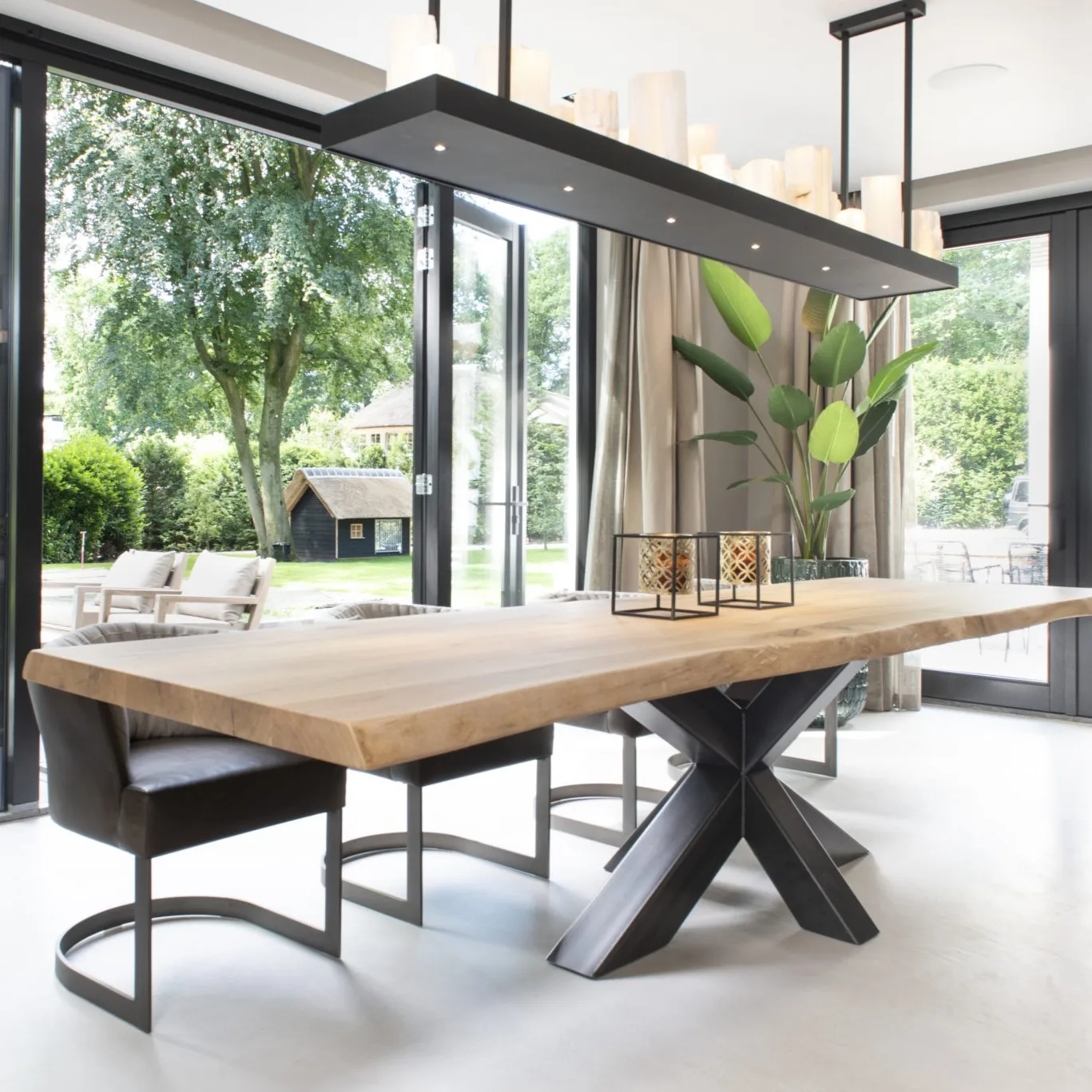 Slab Wood Dining Table Solid Natural Finish Slab Wood For Dining Tables ...