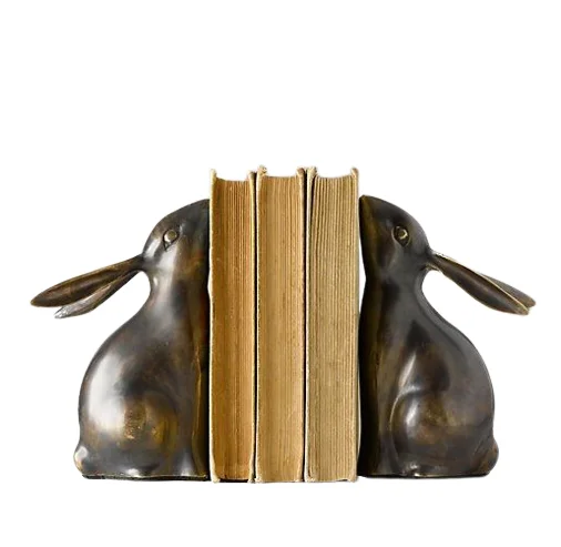 Decorative Book Ends Metal Black Heavy Duty Man Bookend Studious ...