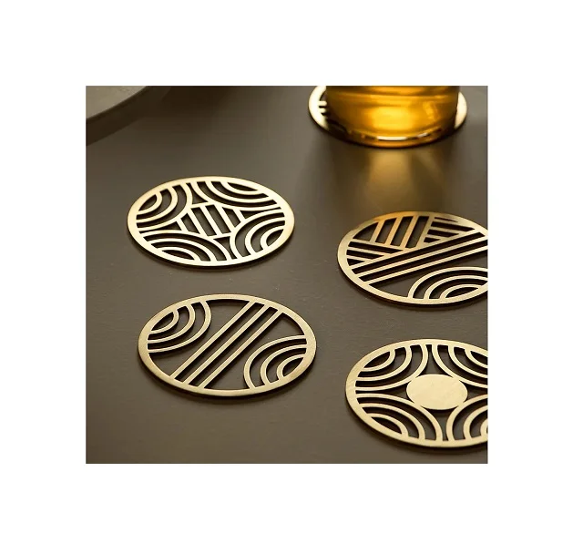 Modern Luxury Stainless Steel Coaster Mats and Pads for Home Use ...