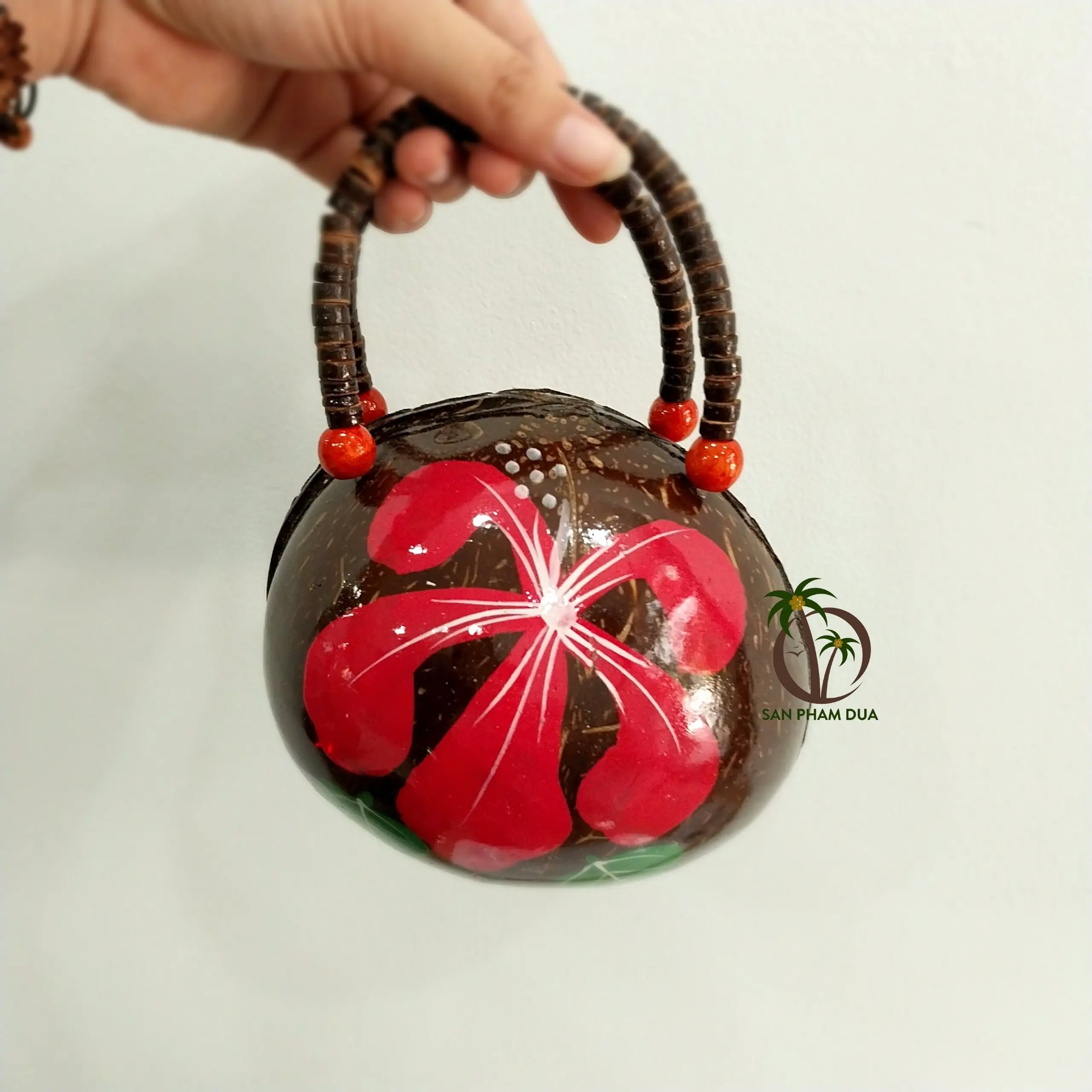 Coco - Eco Brand Handmade Coconut Shell Lady Bag - Colorful