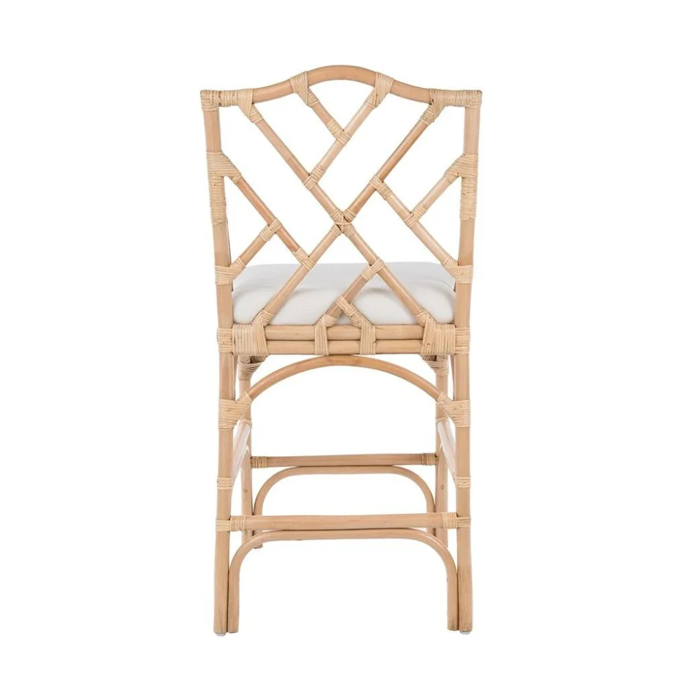 Minimalist Design Handmade Rattan Bar Chairs For Hotel Cafe And ...