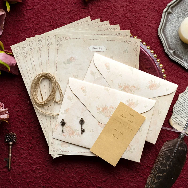 Padded Letter Envelope Set Vintage Handwritten love Letters Confession ...