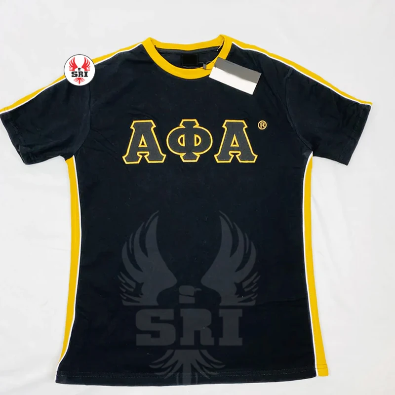 Alpha Phi | Alpha T Shirt Custom Made Embroidered Men T-shirt ...