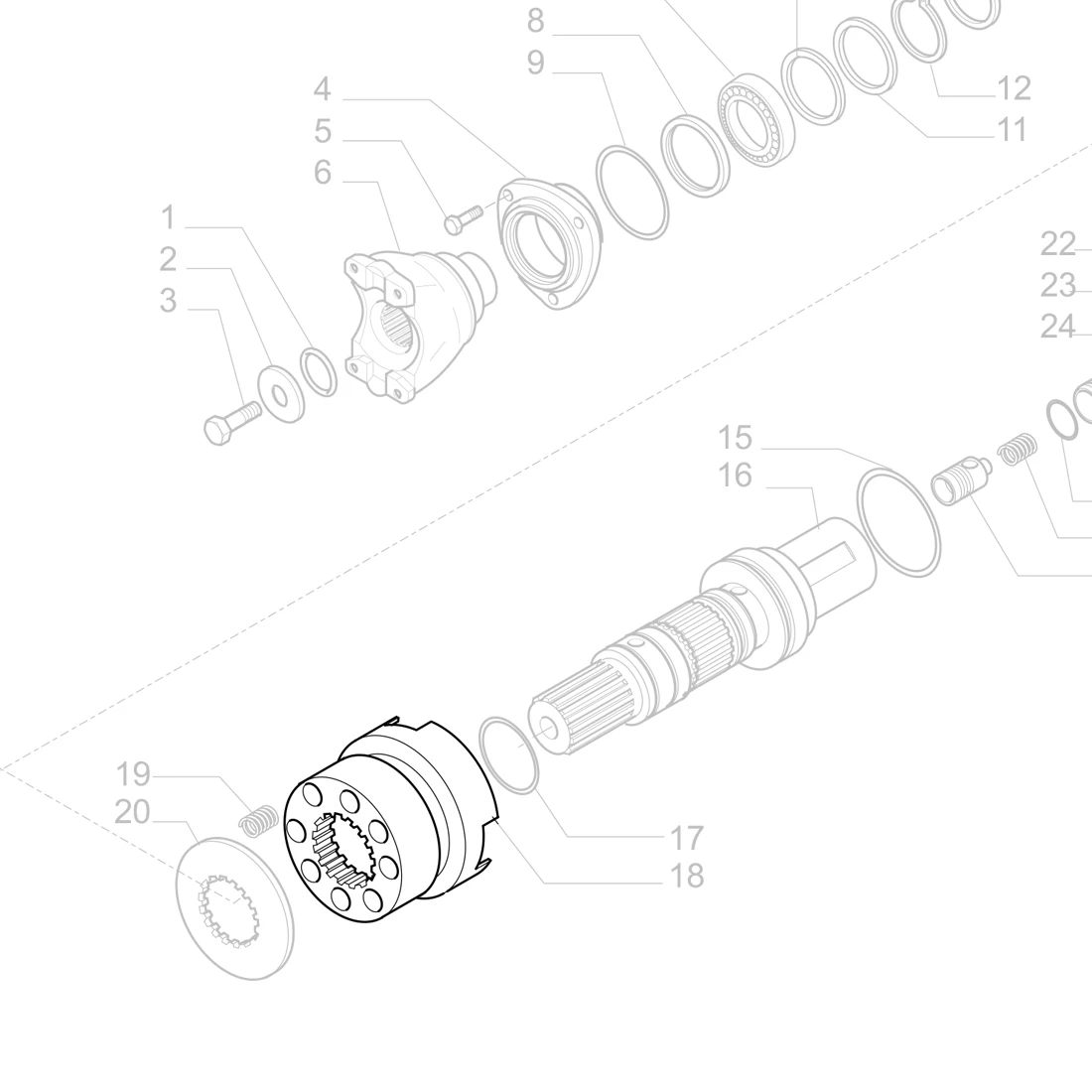 TRANSMISSION ADAPTER VOLVO KOMATSU FERMEC-TEREX 138981/366232A1 ...